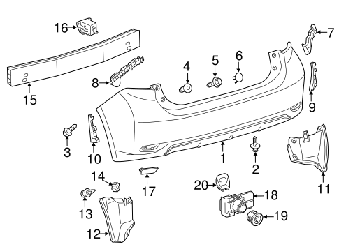 Bumper & Components - Rear for 2013 Lexus CT200h | SSL Parts