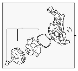 2009-2012 Porsche Water Pump Assembly 9A1-106-038-09 | Gaudin Porsche Parts