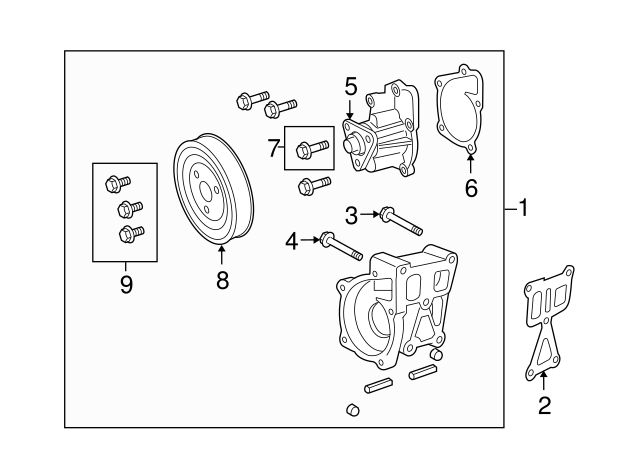 2007-2020 Mopar Water Pump Assembly 05047138AC | Mopar Parts Canada