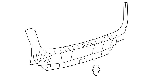 2013-2018 Toyota Avalon Rear Panel Trim 58387-07010 | Toyota Parts Center