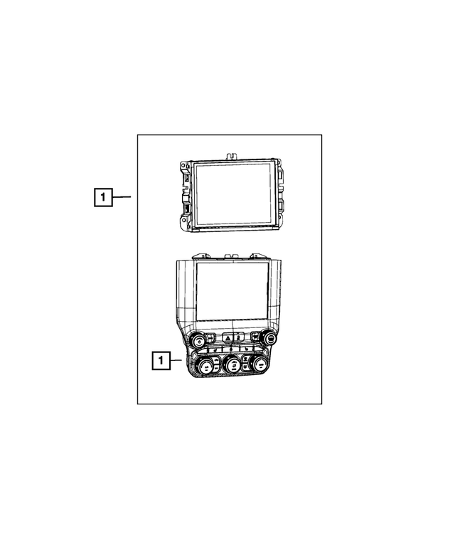 2019 Ram Center Stack 68421650AA | Mopar eStore