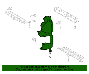 2020-2021 Toyota Highlander Deflector 16593-F0210 | Toyota Parts Center