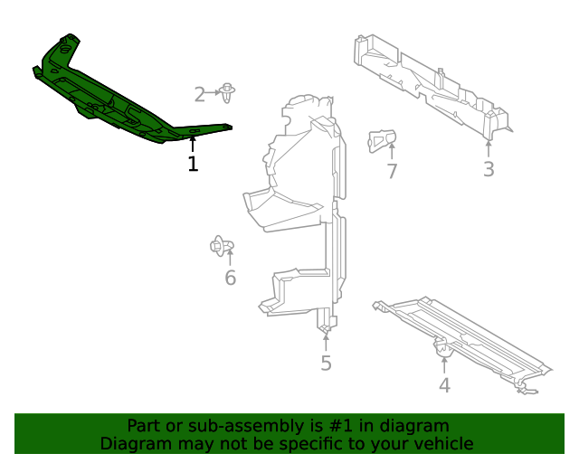 2020-2024 Toyota Highlander Sight Shield 53295-0E120 | Toyota Parts Center
