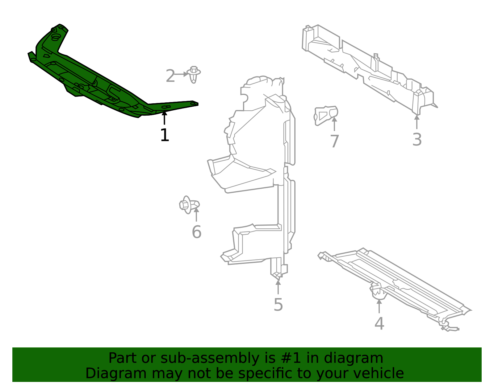 2020-2024 Toyota Highlander Sight Shield 53295-0E120 | Toyota San Diego Parts