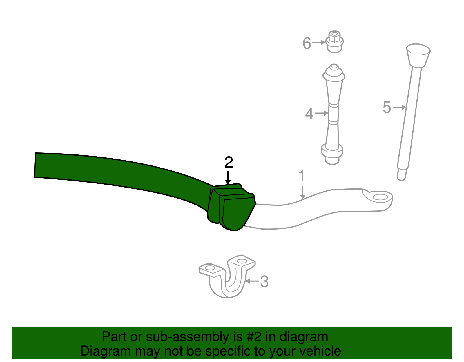 2006-2010 Ford Stabilizer Bar Bushing 6L2Z-5484-AA | Retail Performance ...