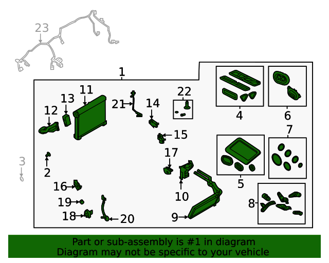 2021 Land Rover Range Rover Velar AC & Heater Assembly LR143139 ...