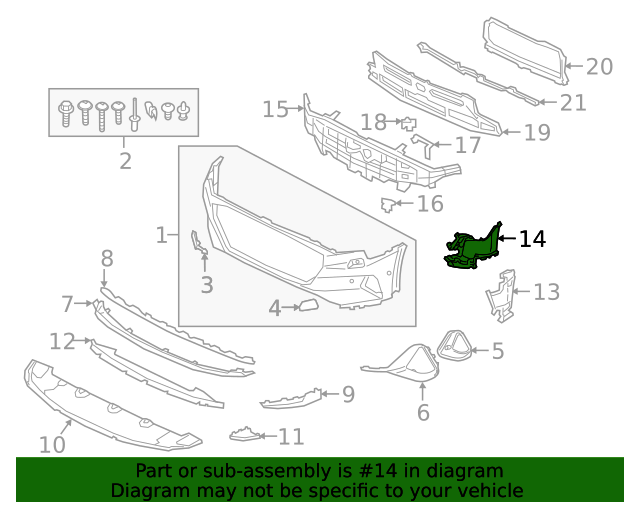 2020-2023 Audi Radiator Support Air Duct 4KE-121-764-C-9B9 | Audi USA Parts