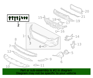 4KE-098-623 - Bumper Cover Hardware Kit 2019-2023 Audi | AutoNation Parts