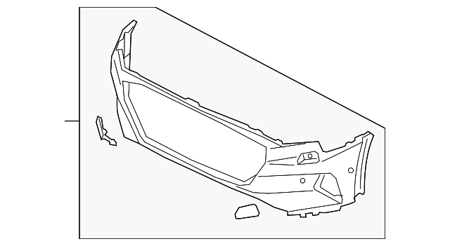 2020-2023 Audi Bumper Cover 4KE-807-065-D-GRU | Genuine Audi Parts