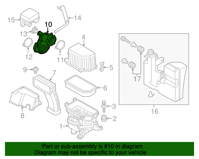 28138-2K600 - Breather Tube 2012-2013 Kia Soul | Kia.Parts Store