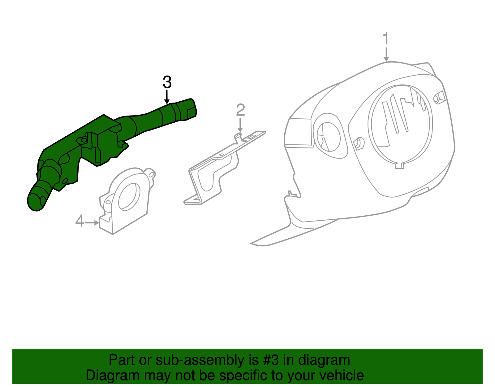 2009-2017 Nissan Multi-Function Switch 25560-3XA2A | My Nissan Part