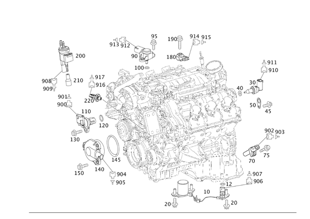 2007-2016 Mercedes-Benz Adapter 000-545-48-84 | Mercedes-Benz Parts