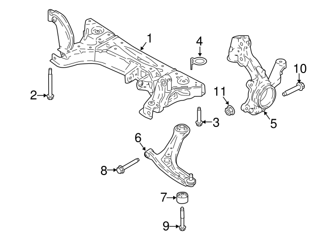 2018-2022 Ford EcoSport Lower Control Arm GN1Z-3079-C | OEM Parts Online