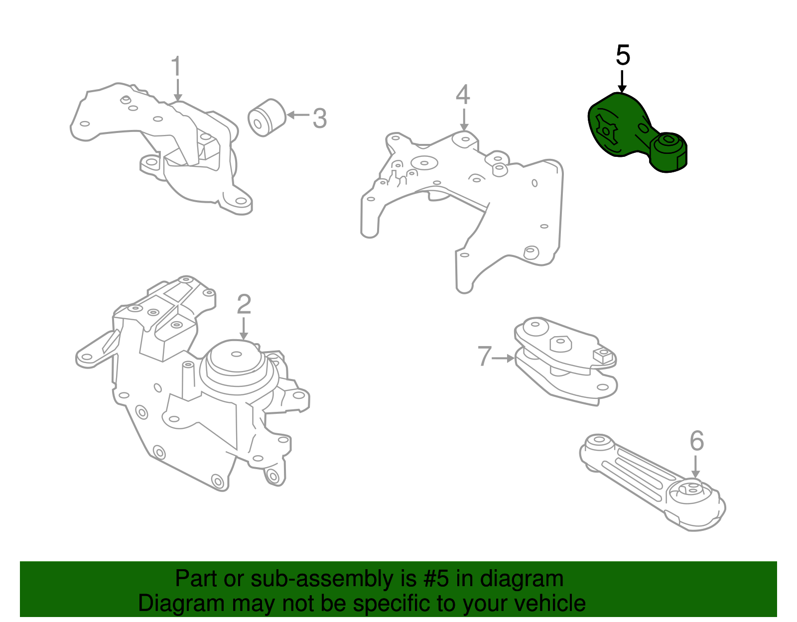 2014-2020 Nissan Rogue Torque Arm 11350-4BA0A | Temecula Nissan Parts