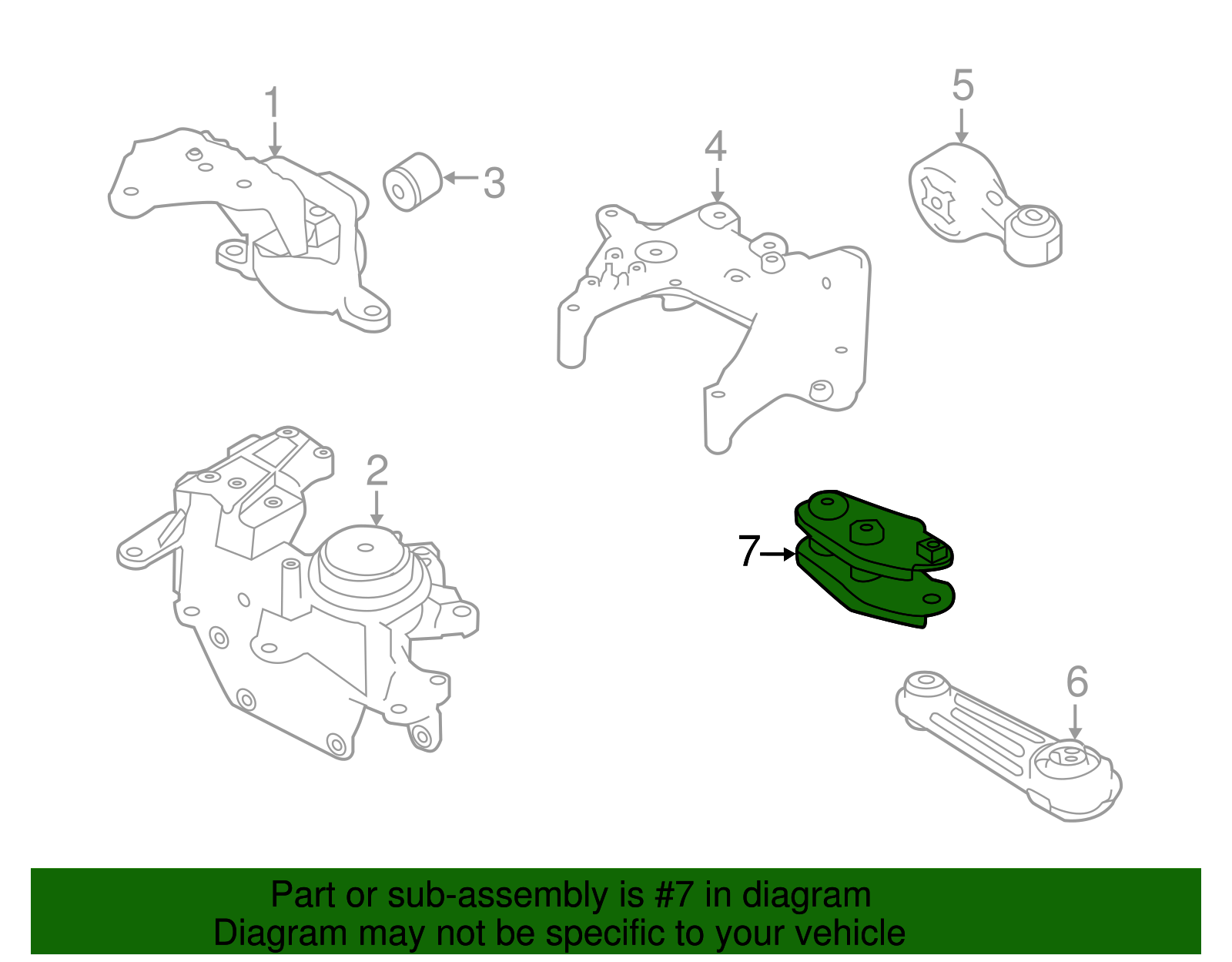 2015-2020 Nissan Rogue Rear Mount Bracket 11332-5HA0A | Temecula Nissan ...