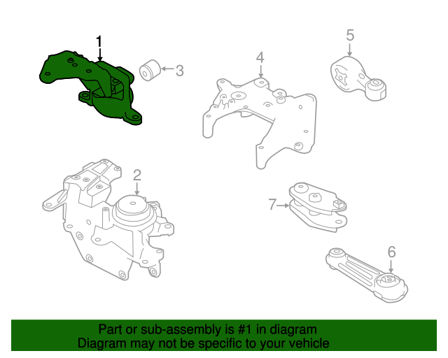 2015-2019 Nissan Rogue Side Mount - Passenger Side (RH) 11210-5HA0A ...