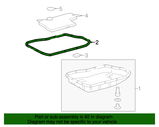 2007-2019 Toyota Gasket, Automatic Transaxle Oil Pan 35168-08010 ...