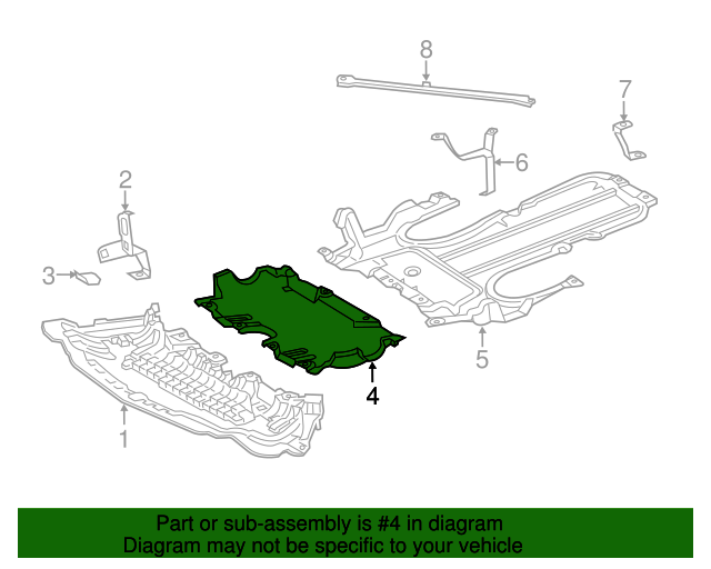 205-524-02-00 - Center Shield 2015-2023 Mercedes-Benz | Mercedes-Benz ...