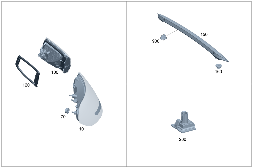 2015-2023 Mercedes-Benz Rear Lamp Combination 205-906-67-05 | Buy MB ...