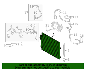 2018-2019 Land Rover Condenser LR075358 | LandRoverParamusParts