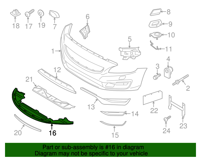 31323860 - Valance Panel - 2014-2018 Volvo | Volvo OEM Parts Direct