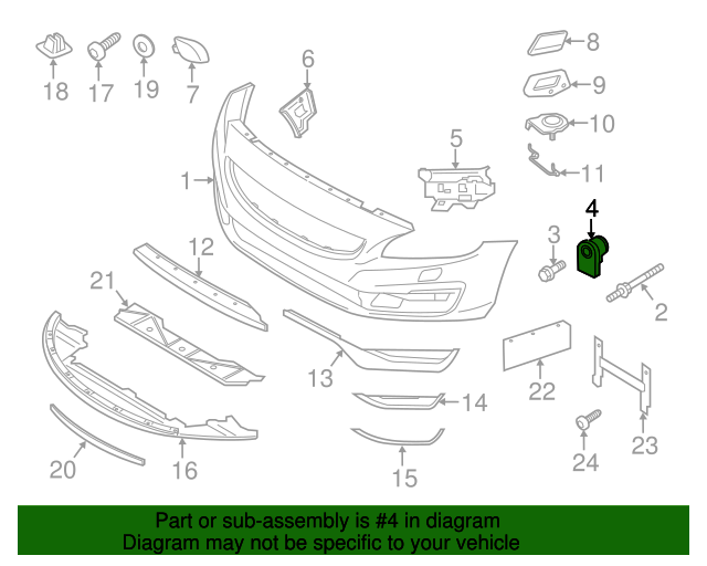 2010-2021 Volvo Side Bracket Retainer Nut 30640541 | TascaParts.com