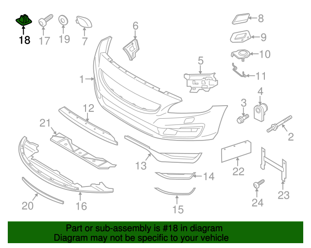 2000-2018 Volvo Valance Panel Nut 3293328 | TascaParts.com
