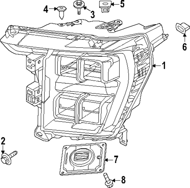 ML3Z-13008-AG - Headlamp Assembly 2021-2023 Ford F-150 | Ford Parts Direct