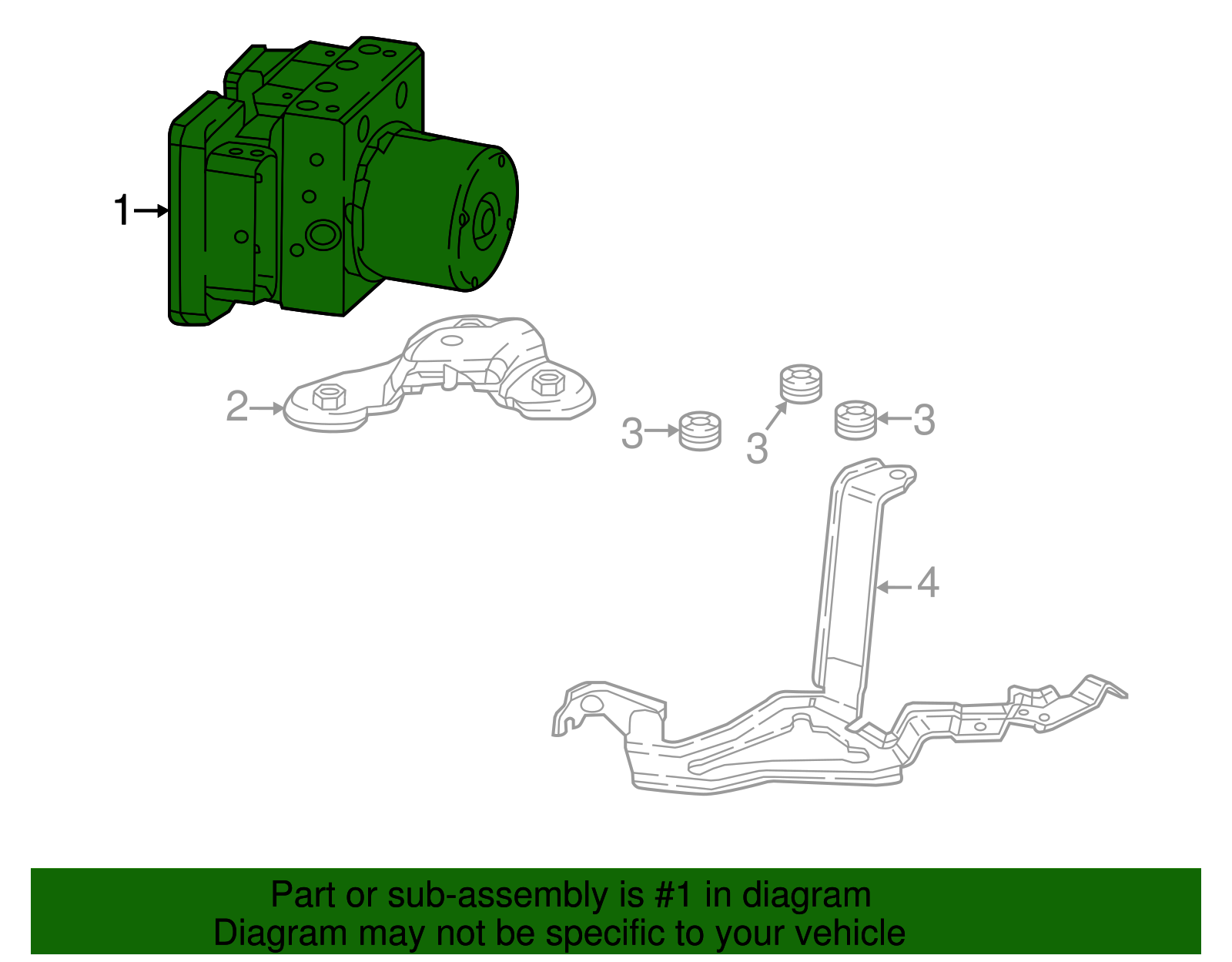 57100-TLA-A82 - Modulator Assembly Vsa (Rewritable) - 2020 Honda CR-V ...