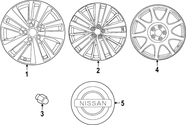 Wheel, Alloy | Nissan Parts & Accessories Online
