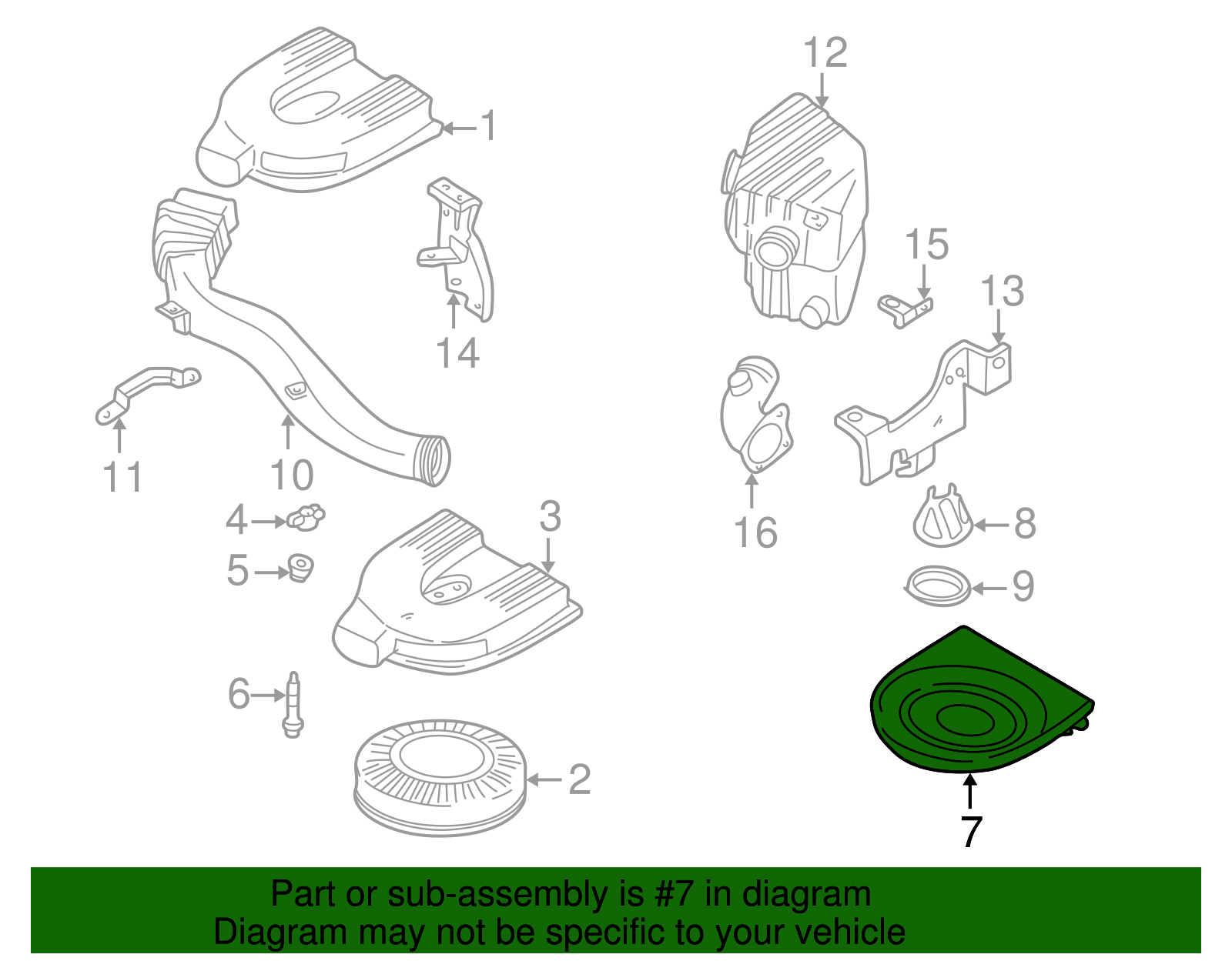 1998-2001 Nissan Lower Cover 16528-3S500 | Nissan Parts Central