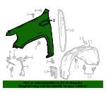 2019-2024 GMC Fender 84496745 | GM Parts Center