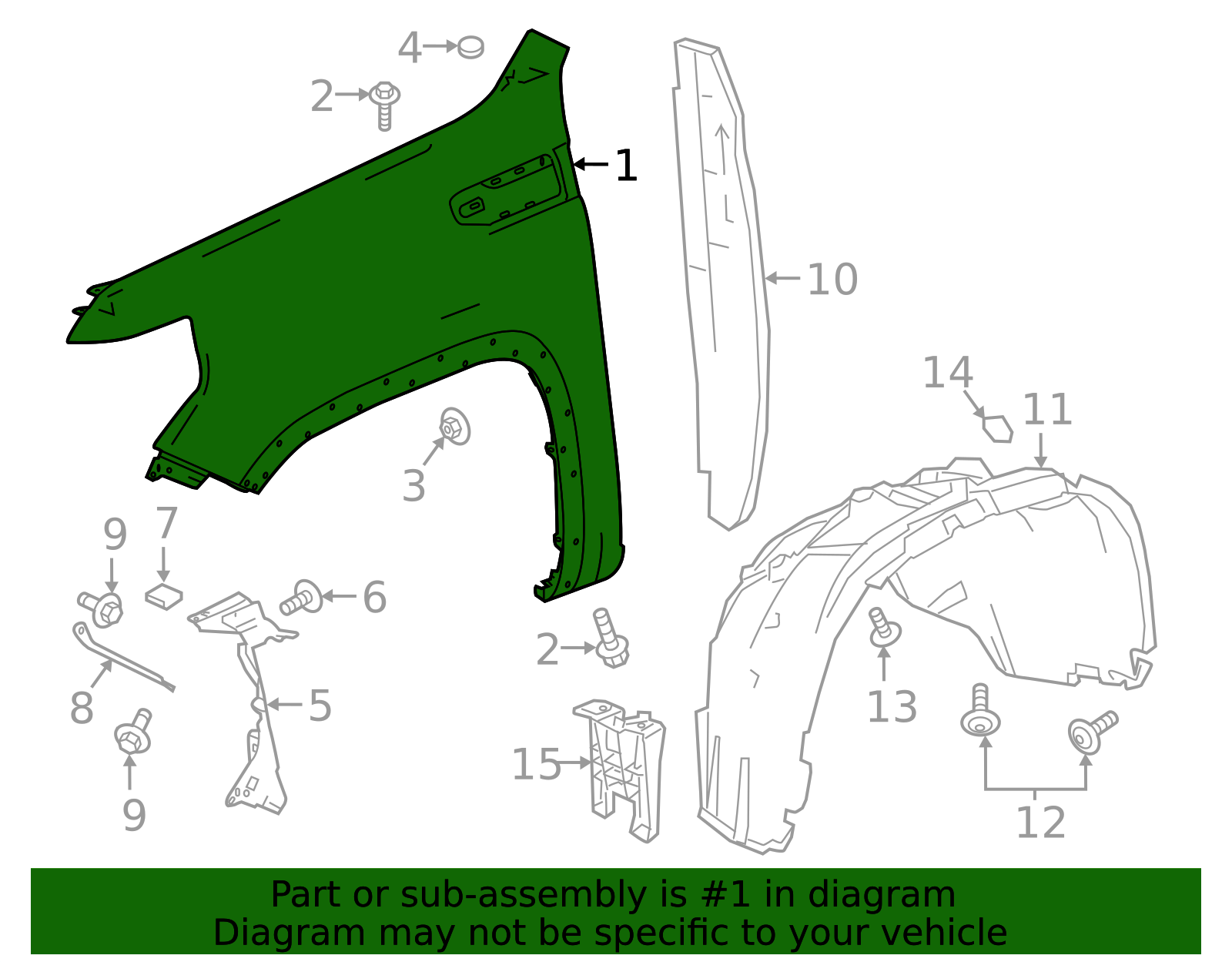2019-2025 GMC Fender 84496745 GM | GMPartsDirect.com