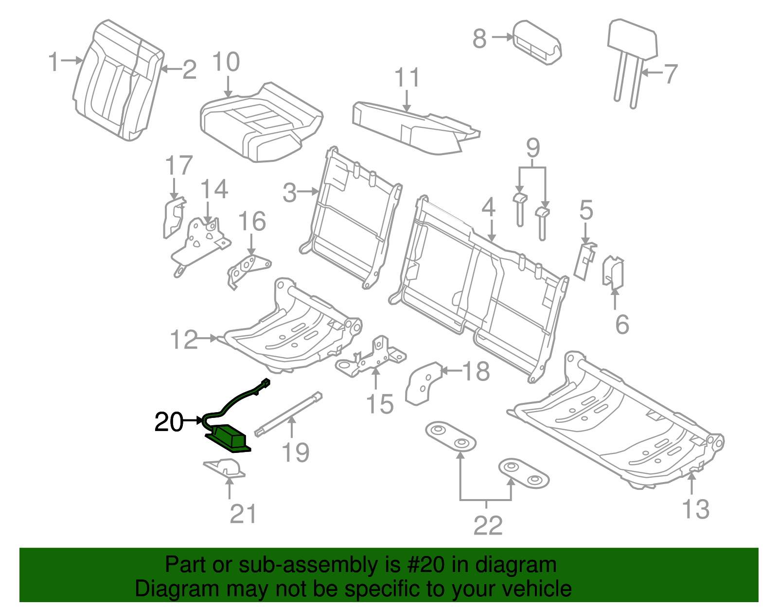 Genuine OEM Ford Part - Release Handle BL3Z-1662419-AG | Genuine OEM ...