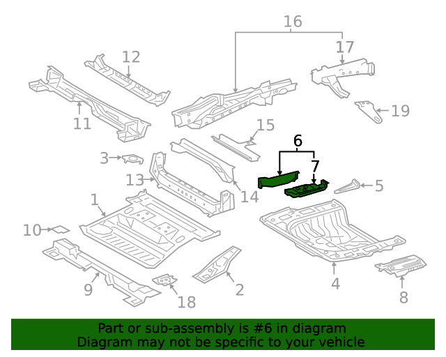 2019-2024 Toyota Side Reinforced 58306-0R010 | Toyota Parts Center