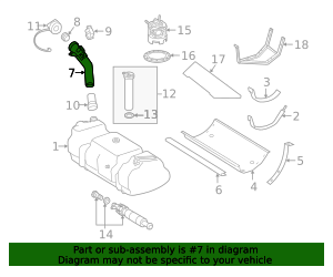 2002-2015 Mercedes-Benz Filler Neck 463-470-11-20 | Mercedes-Benz Parts