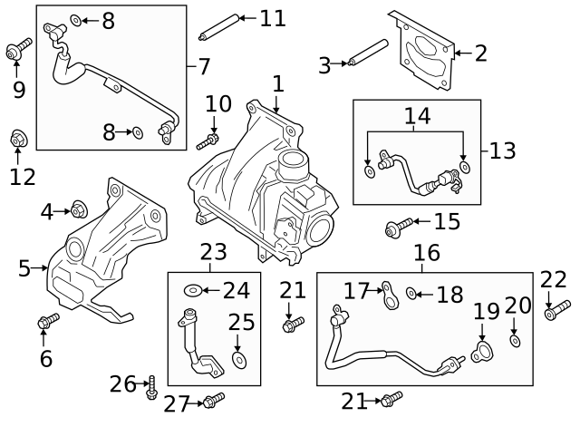 2019-2023 Ford Water Inlet Tube LB5Z-8A520-A | AutoNationParts.com