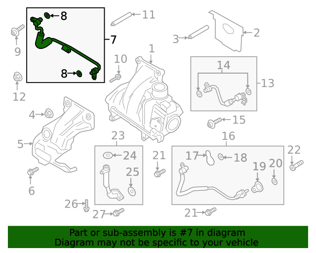 2019-2023 Ford Water Inlet Tube LB5Z-8A520-A | AutoNationParts.com