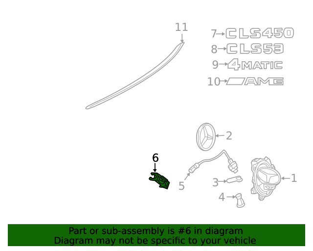 257-885-64-00 - Front Camera Bracket 2019-2020 Mercedes-Benz | Mercedes ...