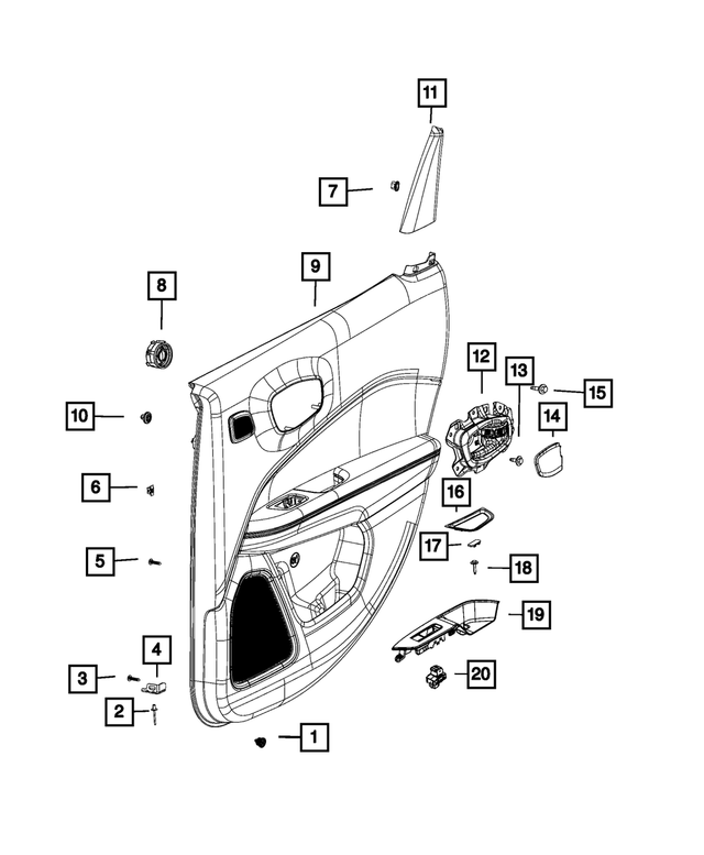 2021-2024 Jeep Compass Push Pin 06513096AA | Mopar eStore
