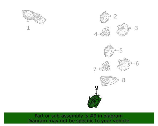 2019-2022 Volvo Woofer 32265662 | TascaParts.com