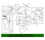2012-2024 Porsche Body B-Pillar Trim Panel Clip 999-507-999-40 | Sunset ...