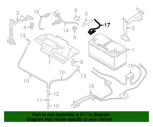 61-21-6-819-309 - Battery Cable 2014-2019 BMW | AutoNationParts.com