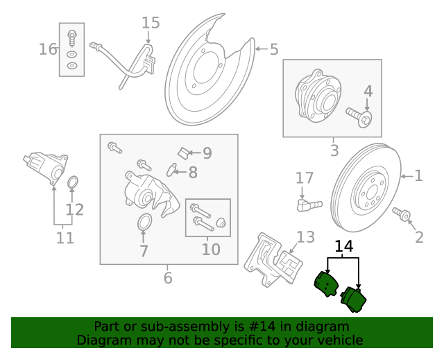 2019-2022 Volvo Disc Brake Pad Set 32276933 | AutoNationParts.com