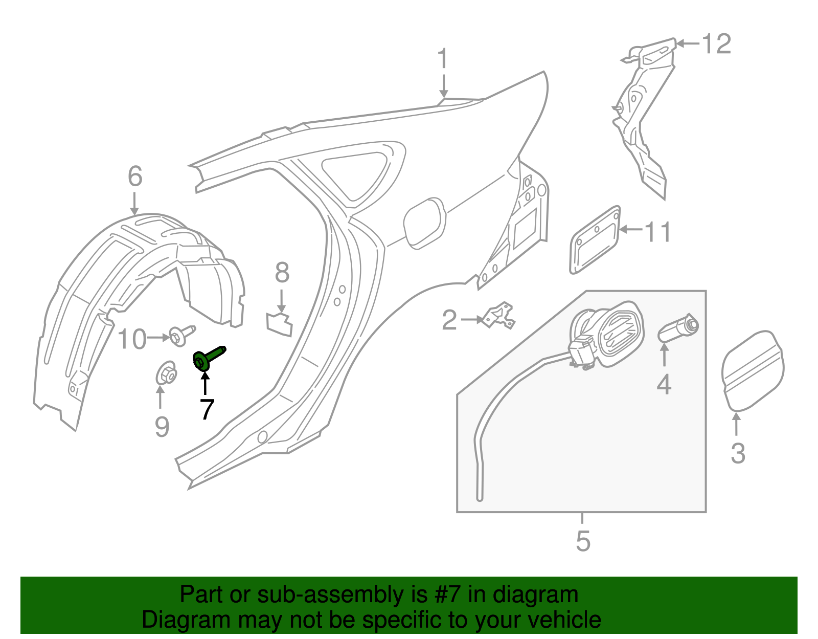 W716345-S450B - Bumper Cover Screw 2013-2025 Ford | AutoNation Parts