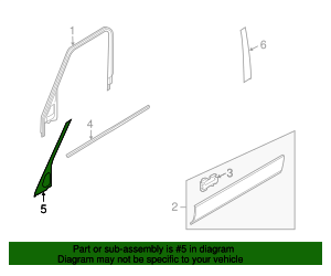 Genuine OEM Door Trim Molding Part# LR015014 Fits 2005-2016 Land Rover ...