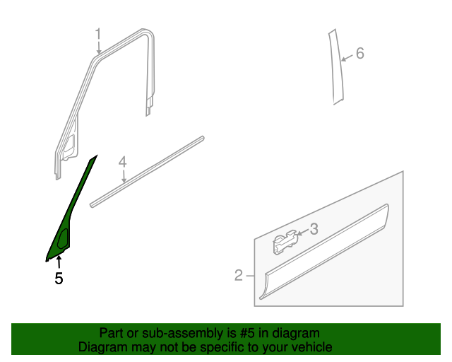 Genuine OEM Door Trim Molding Part# LR015014 Fits 2005-2016 Land Rover ...
