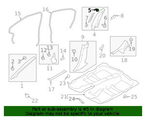 2008-2024 Subaru Lower Center Pillar Trim Clip 909130146 | Subaru Parts ...