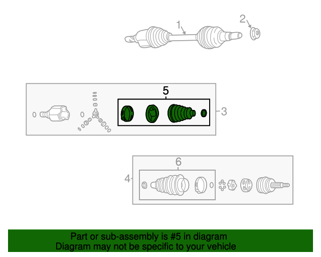 2002-2015 GM Inner Boot 22674174 | GMPartsDirect.com