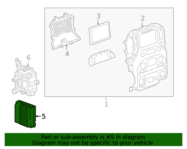 2020-2022 GM Radio Control Unit 85138665 | QuirkParts